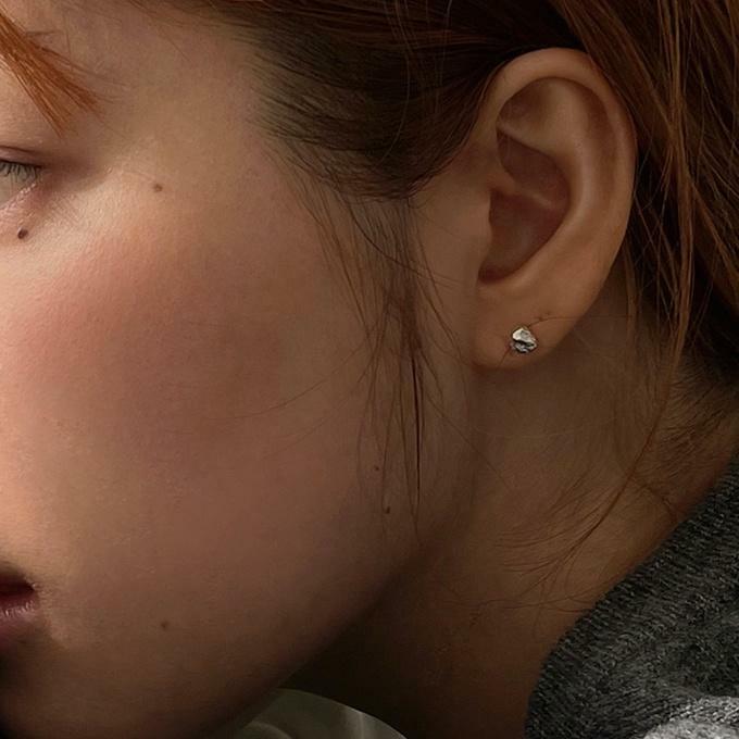 Tap earring *silver - HAGO(하고)