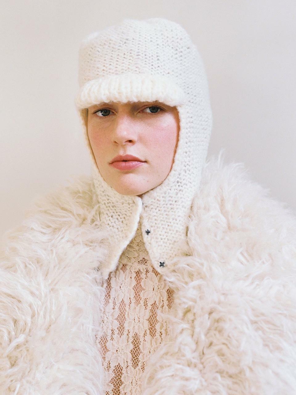 HANDMADE KNIT BALACLAVA_CREAM - HAGO(하고)