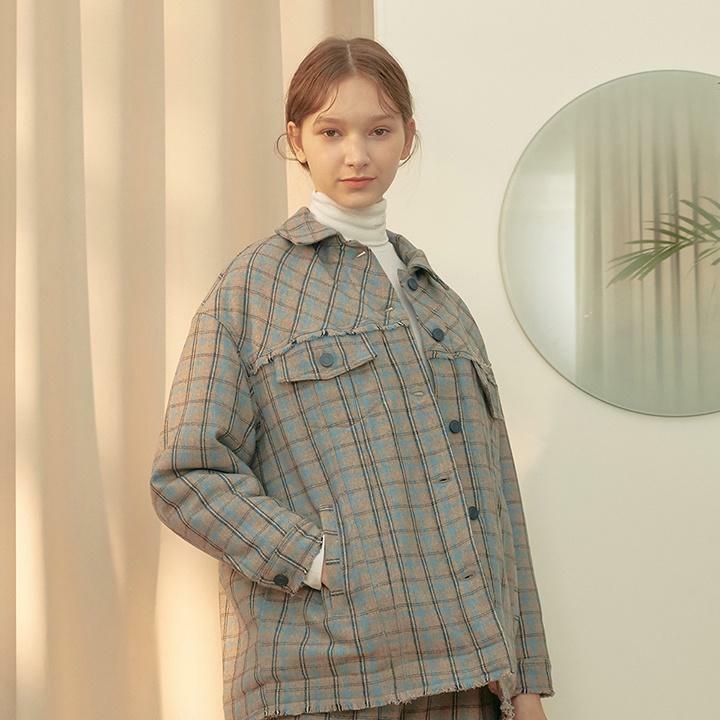 DUMBLE LINNIG CHECK JACKET_BE - HAGO(하고)