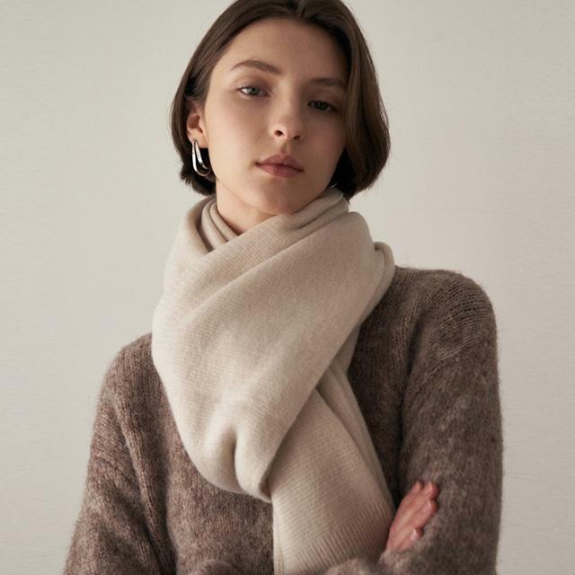 SNUG WIDE MUFFLER_SOFT BEIGE - HAGO(하고)