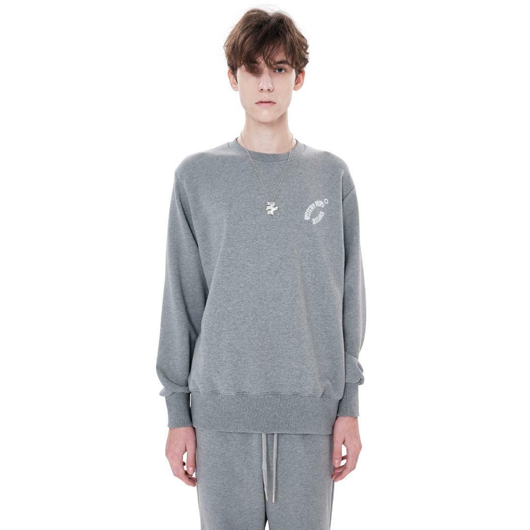MPR OVAL SWEATSHIRT ( MELANGE ) - HAGO(하고)