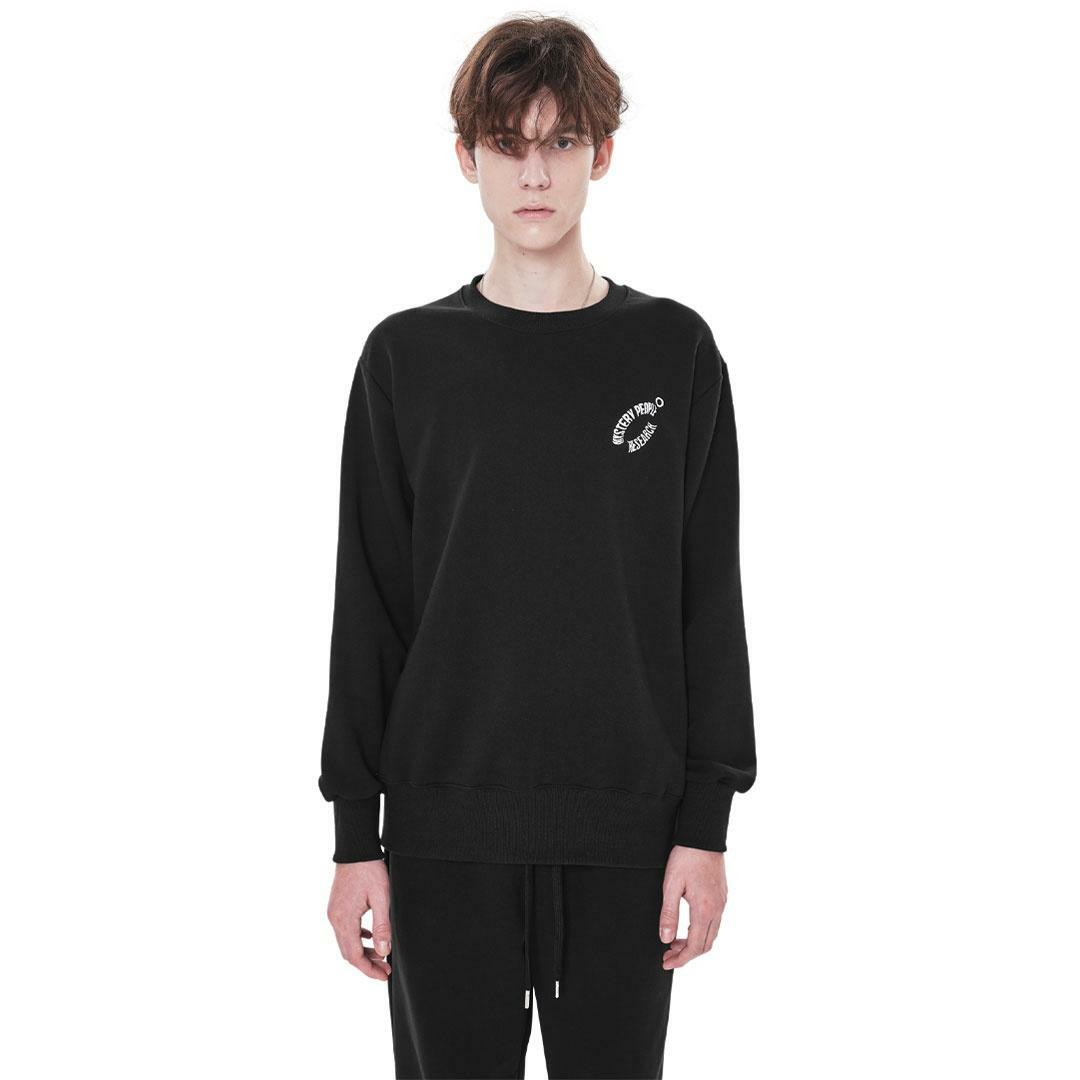 MPR OVAL SWEATSHIRT ( BLACK ) - 하고