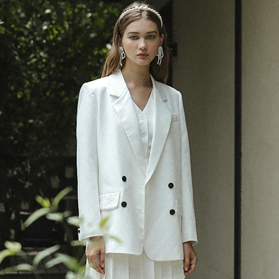 DD white angel double breasted jacket - HAGO(하고)