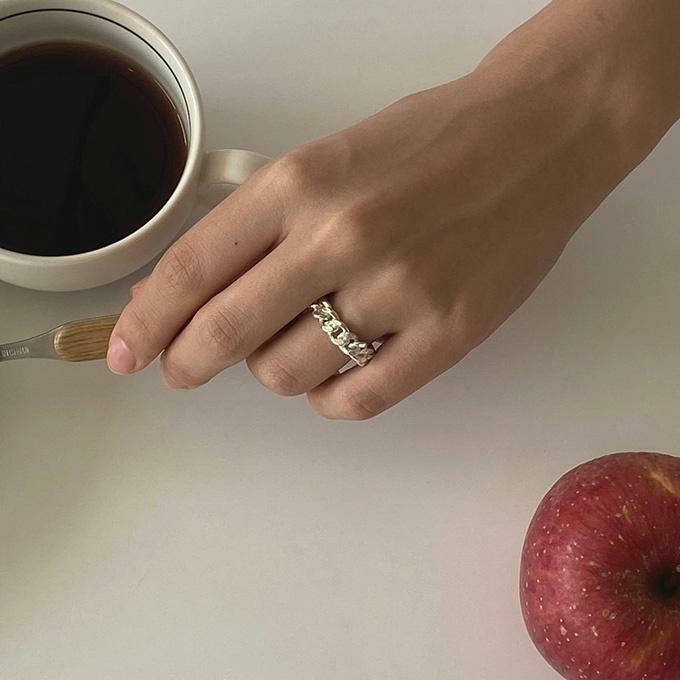 Bold Chain Open Ring 볼드 체인 오픈 링 - HAGO(하고)