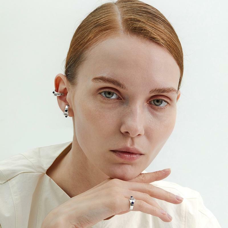 Brioche Earcuff & Ring (925 Silver) - HAGO(하고)