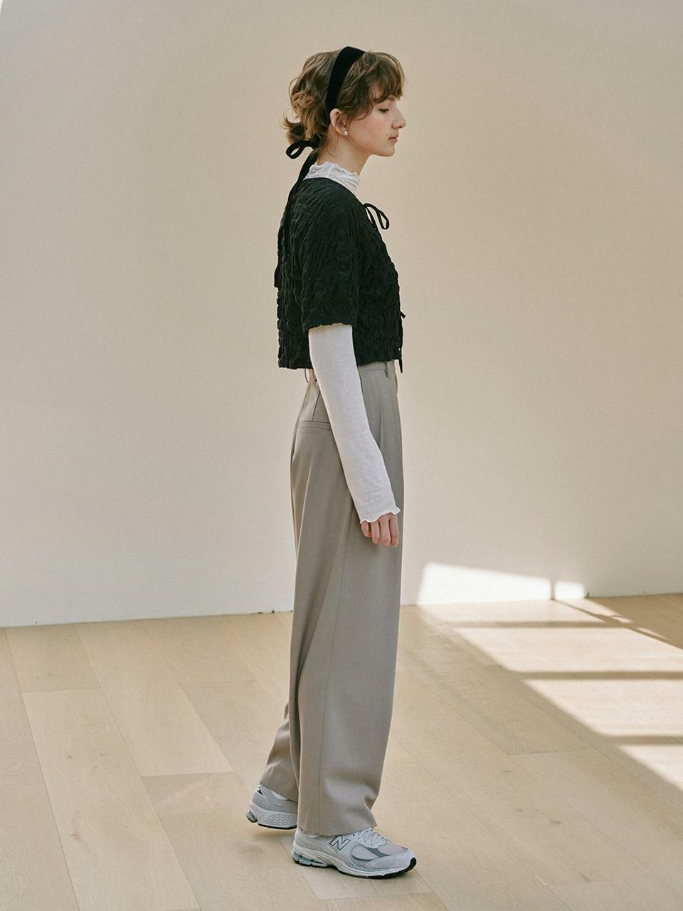 3.54 Sleek slacks (Mocha) - HAGO(하고)