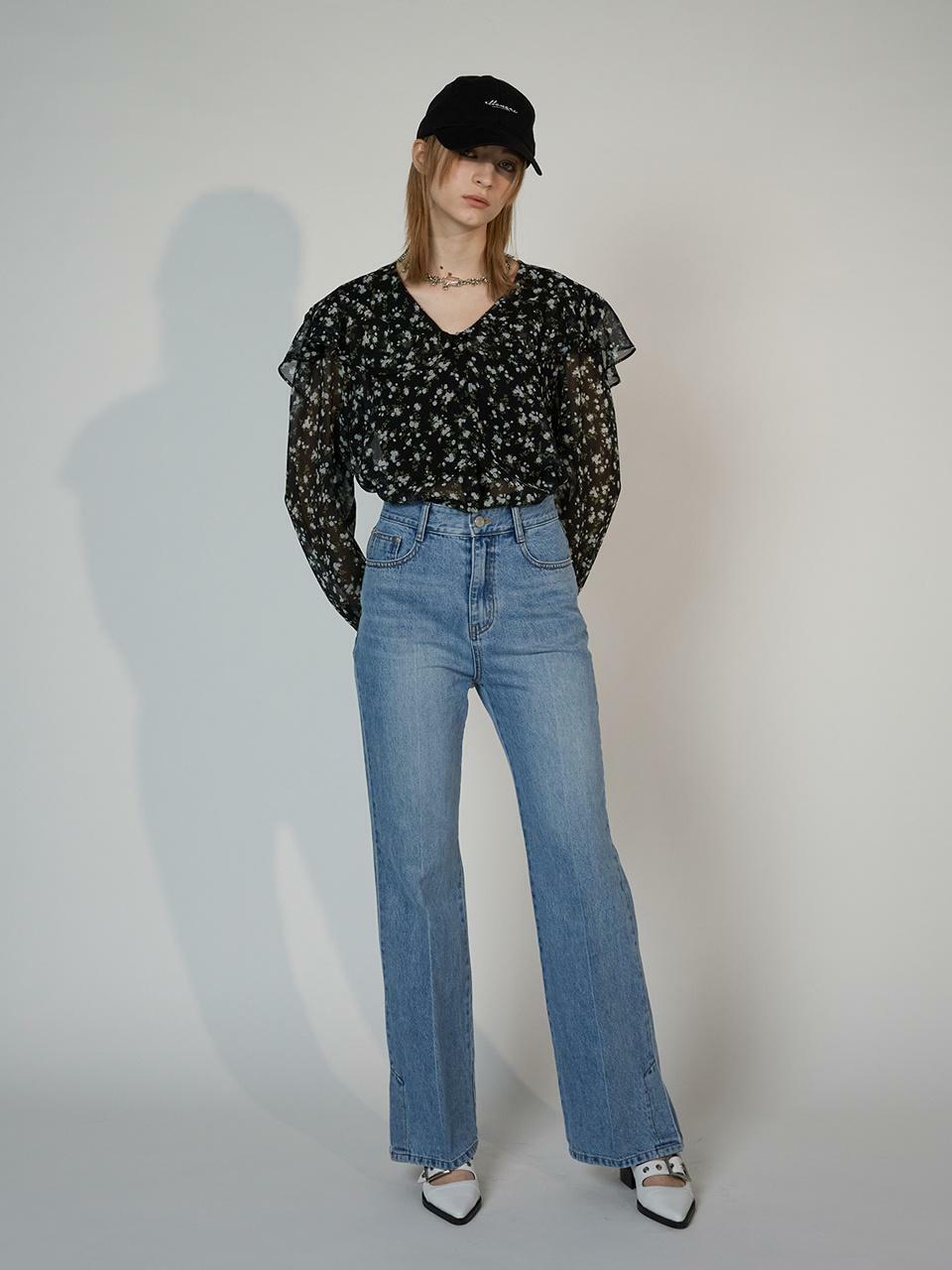 SLIT BOOTSCUT DENIM PT_MEDIUM INDIGO - HAGO(하고)