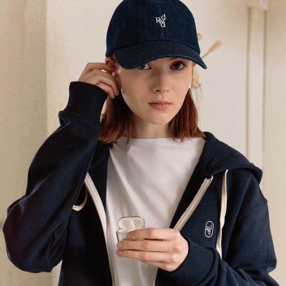 [김수미 착용] dpwd logo hood zip up (navy) - HAGO(하고)