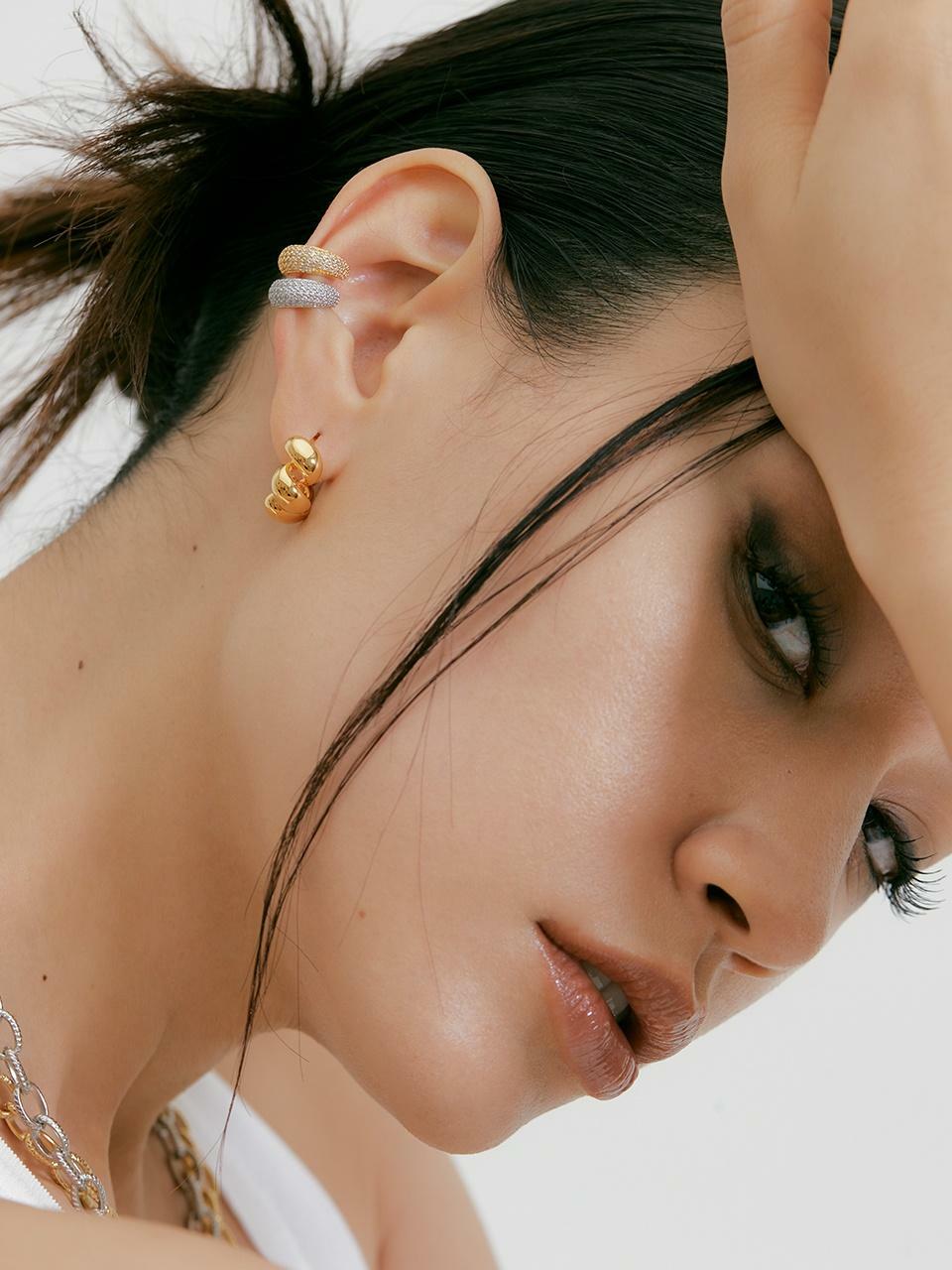 Crystal Volume Earcuff 1+1 - HAGO(하고)