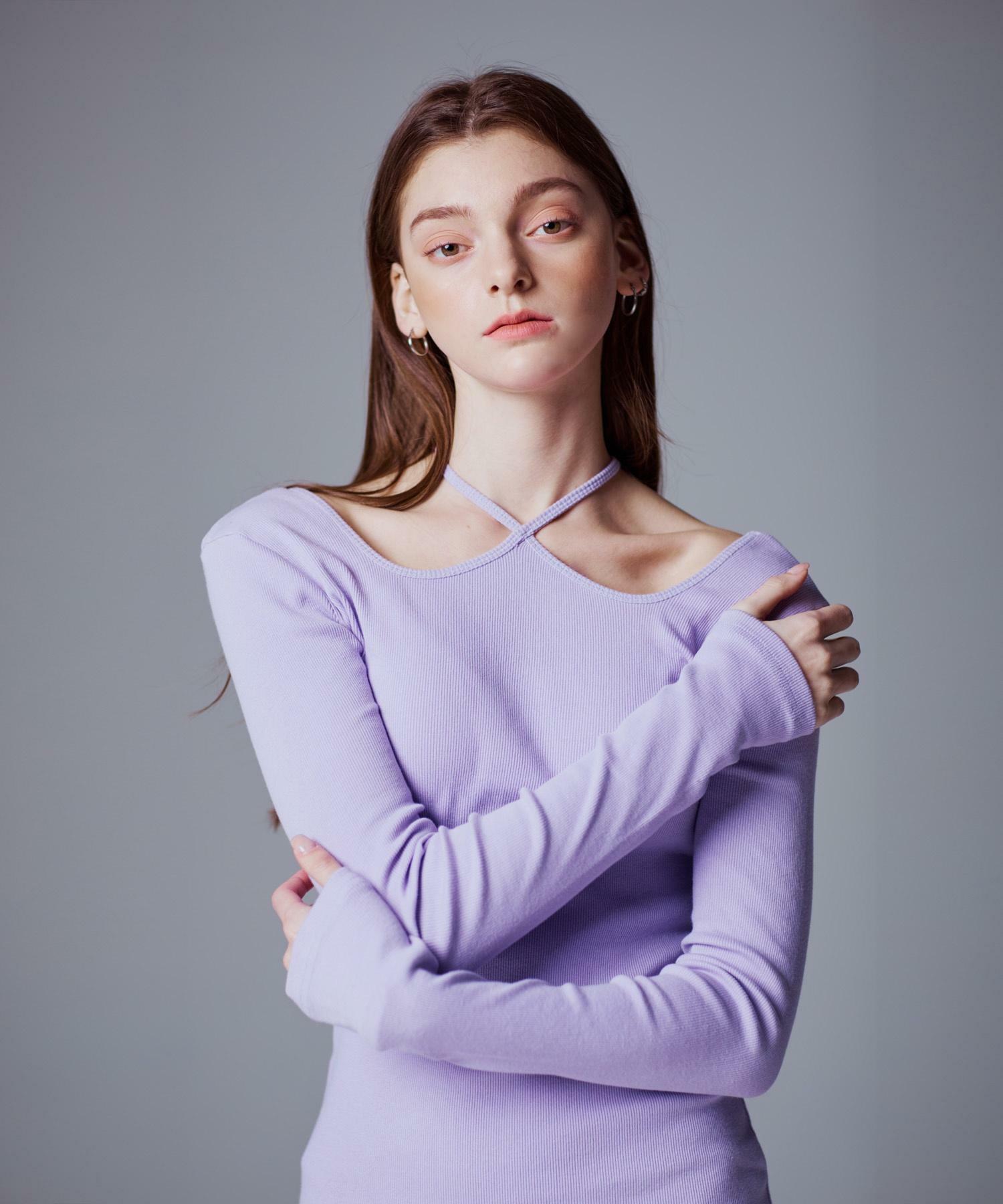 2 WAY STRAP LONG SLEEVE ONE-PIECE - HAGO(하고)