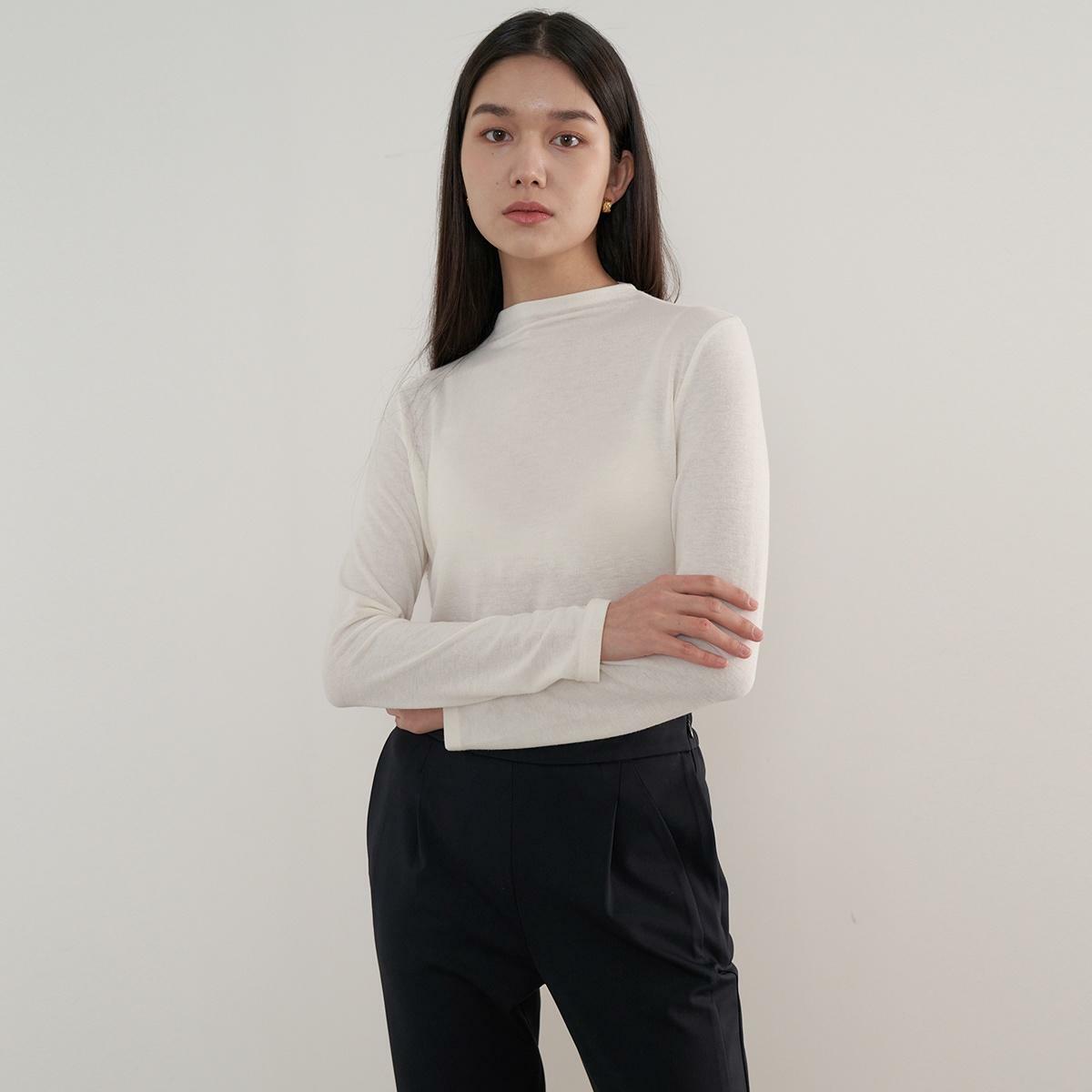 Mock Neck Basic Top [5colors] - HAGO(하고)