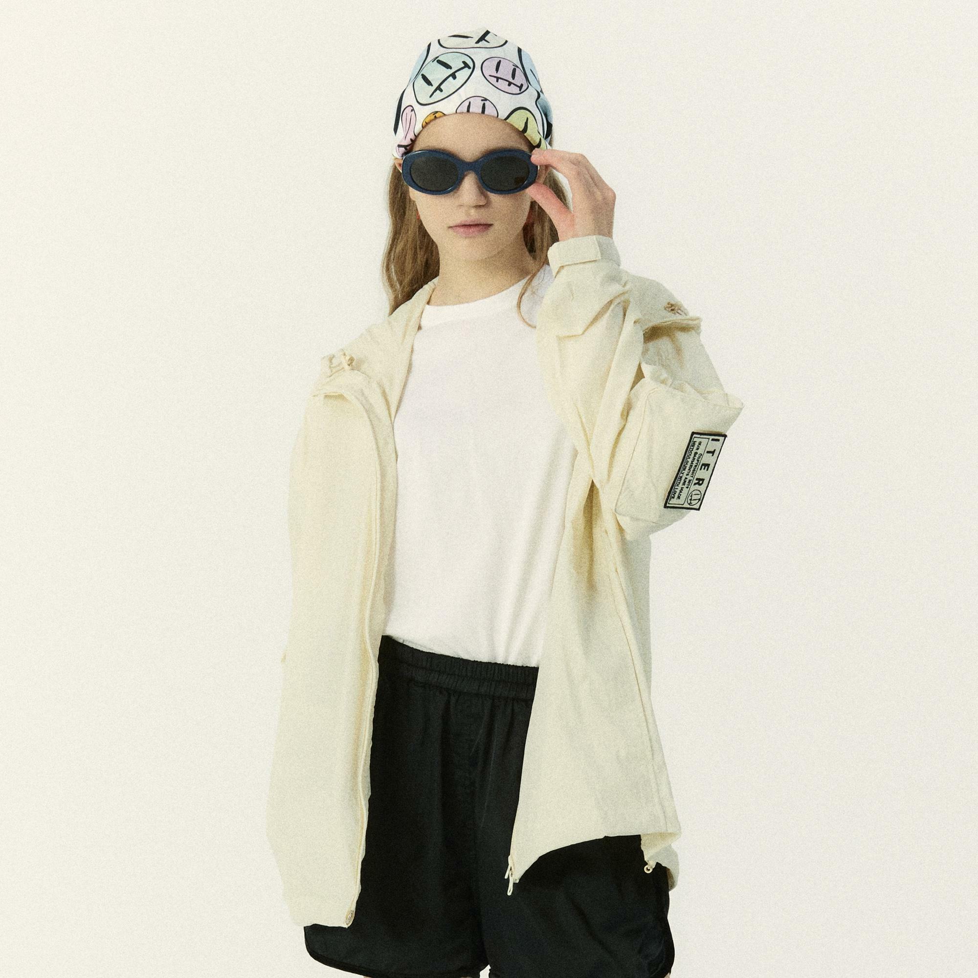 POST-IT HOOD ZIP UP JACKET_IVORY - 하고
