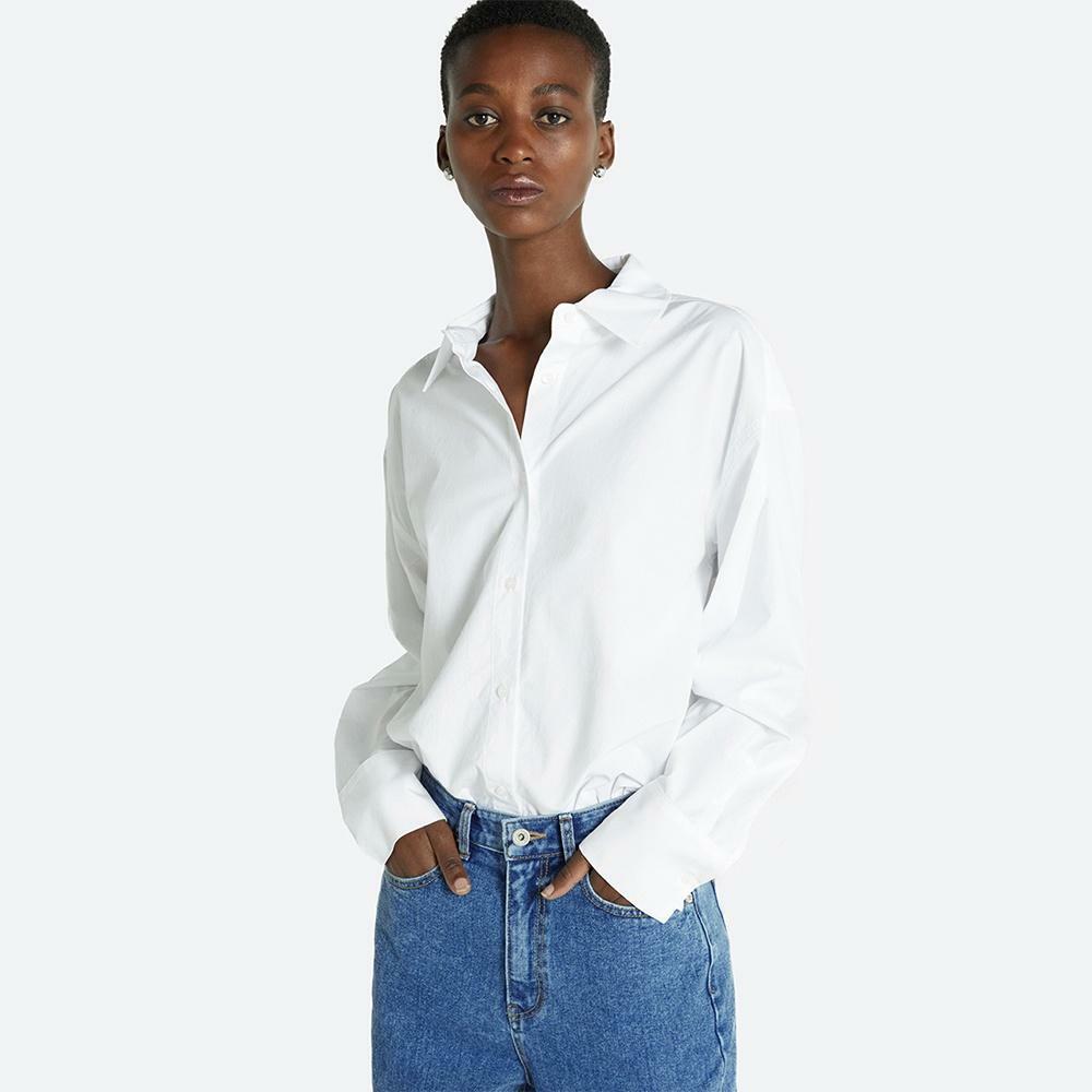 SIGNATURE OVER FIT SHIRT WHITE - 하고