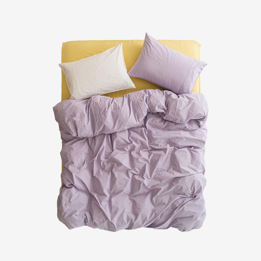 스톤워싱 솔리드 이불커버 - 포도 - Q (200x230) - HAGO(하고)