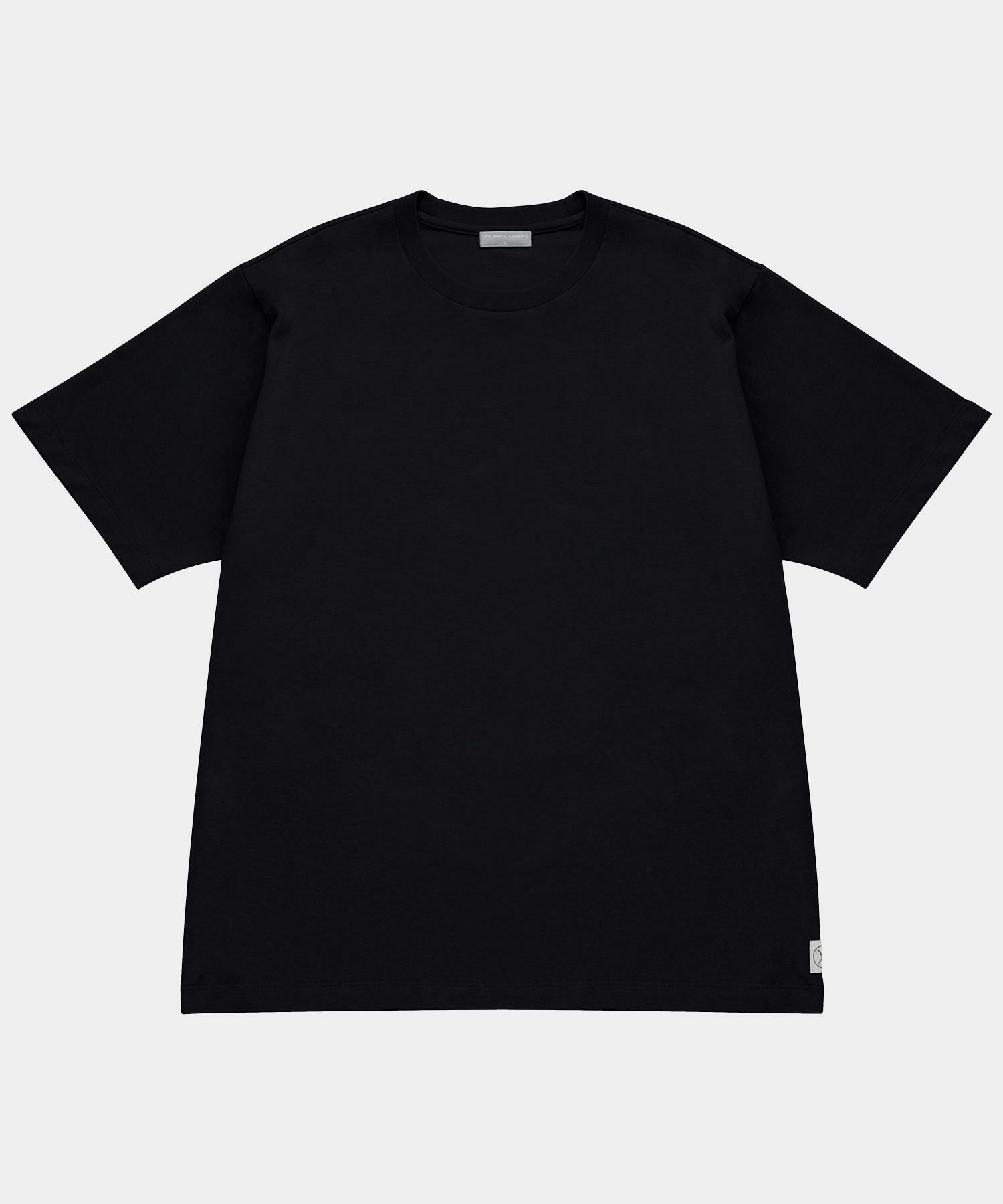 SOLID BASIC FIT TEE black - 하고(HAGO)