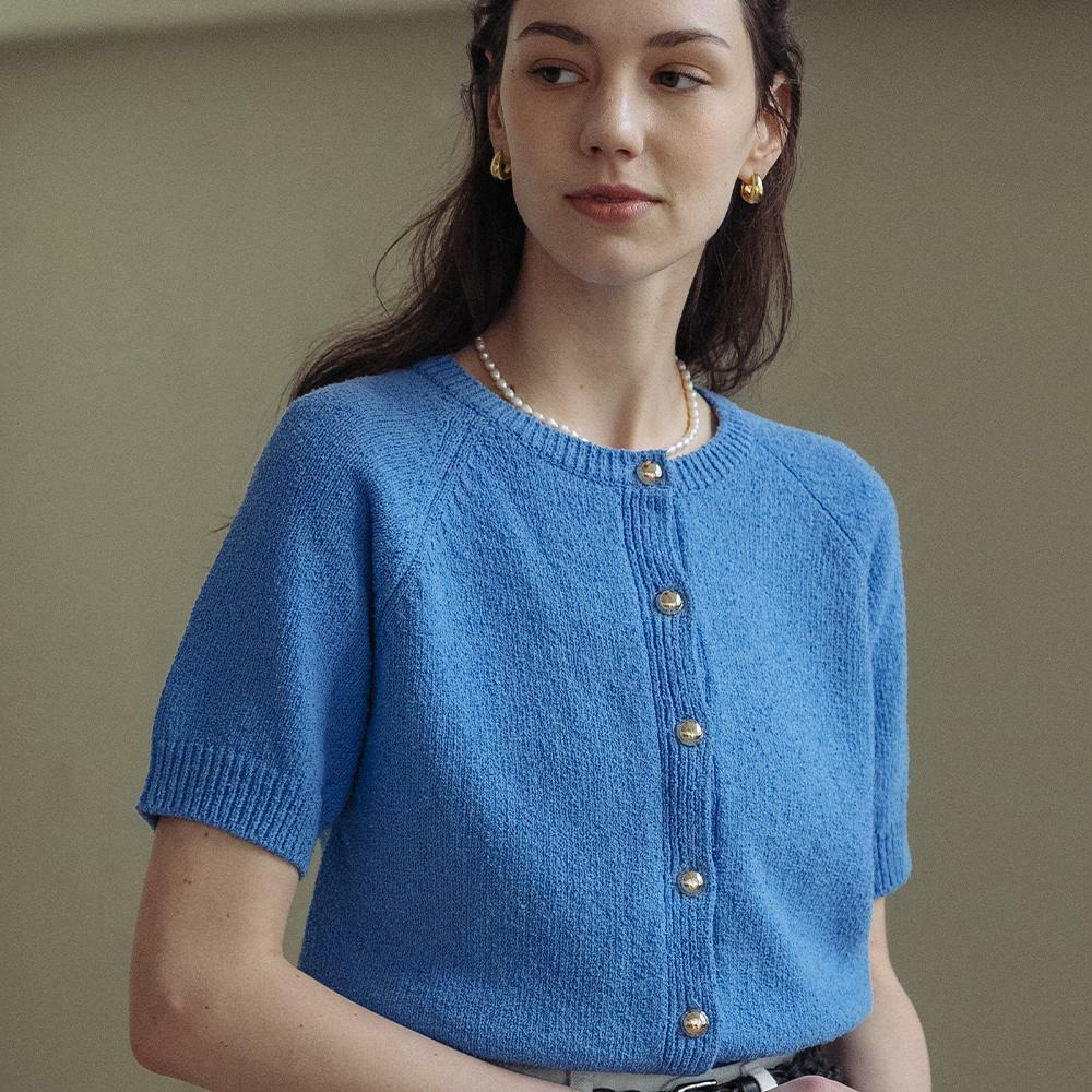 Rosie half sleeve cardigan [2color] - HAGO(하고)