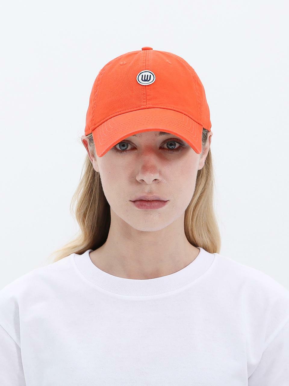 BG284CAP528_Logo Patch Washing Cap_Orange - HAGO(하고)
