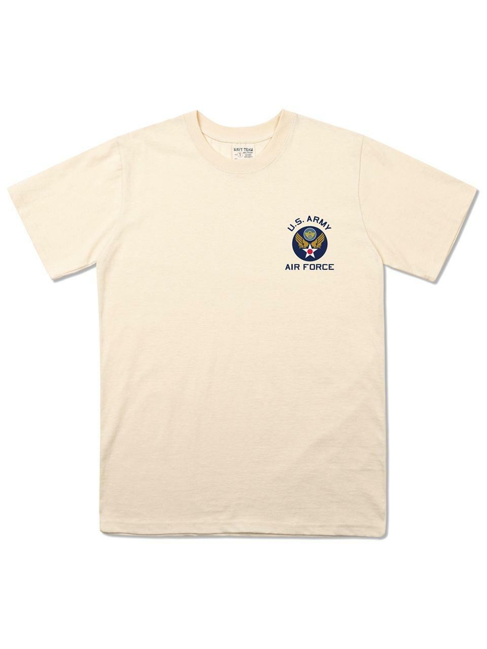 NTM-U.S. ARMY AIR FORCE SHORT SLEEVE-CREAM - HAGO(하고)