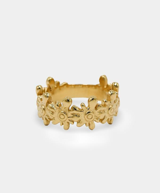 Bullet flower ring_gold (925 silver) - HAGO(하고)