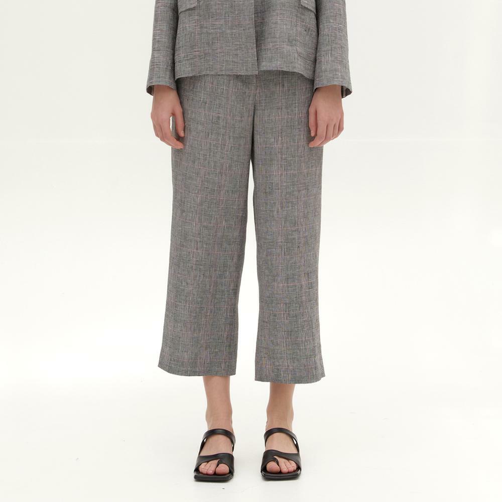 Linen glen check texture pants M2B332 - HAGO(하고)