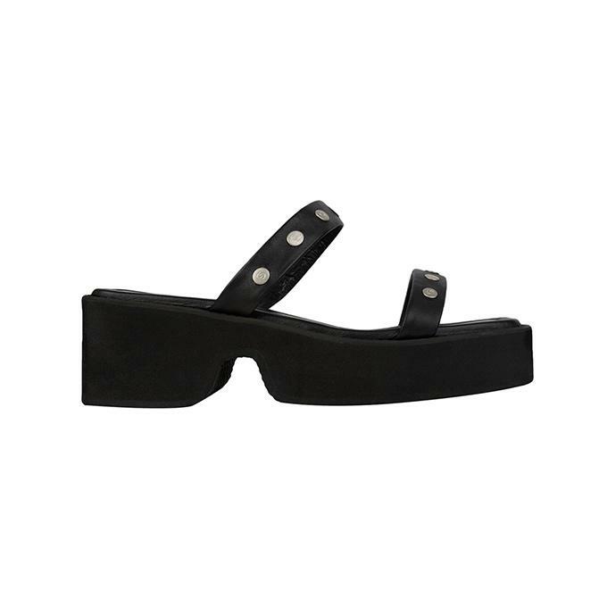 PLATFORM STUD MULES / BLACK - 하고(HAGO)