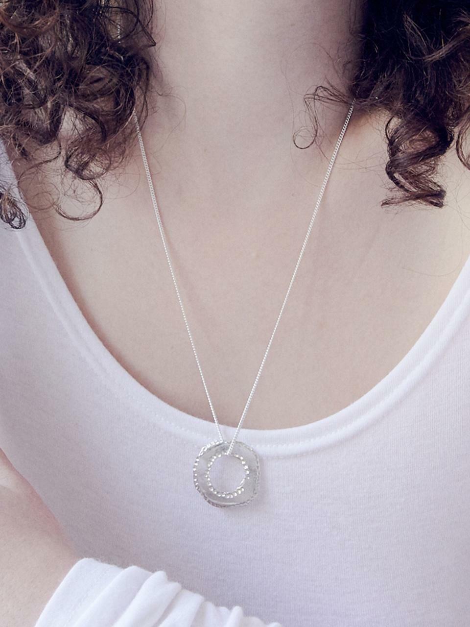 Plat Circle Necklace - HAGO(하고)
