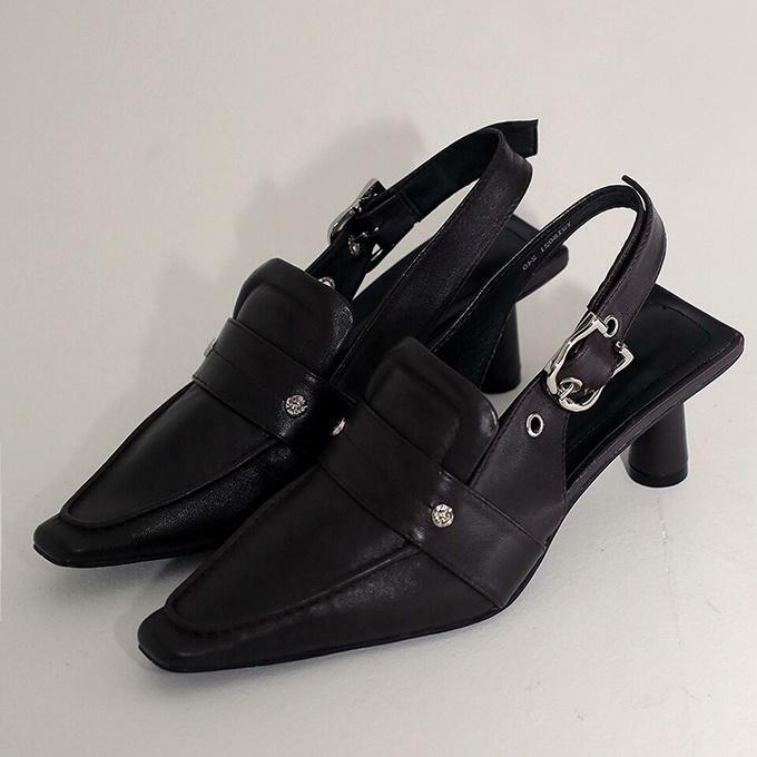 [리퍼브][then]Ann buckle sling back / dark brown - HAGO(하고)