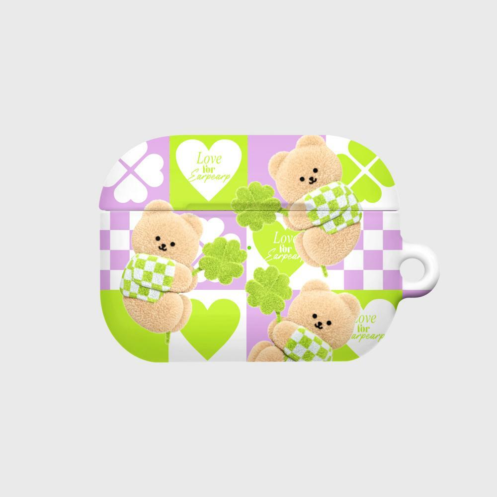 CLOVER COVY PATTERN-PURPLE(에어팟프로-하드) - 하고