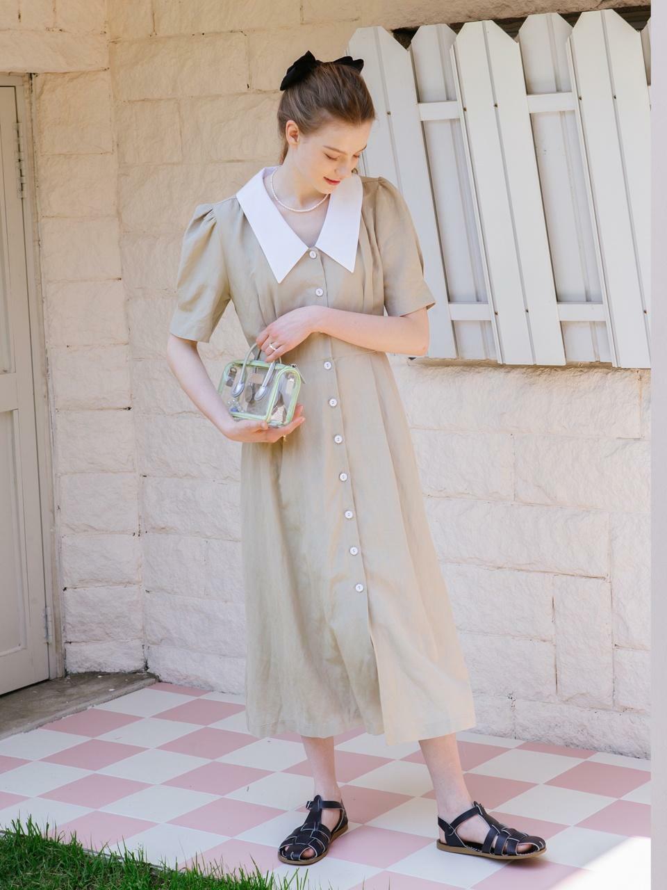 JUDI DRESS BEIGE - HAGO(하고)
