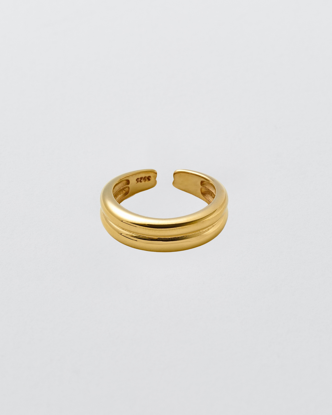 [3%중복쿠폰]Double Loop Ring - Gold (silver925) - HAGO(하고)