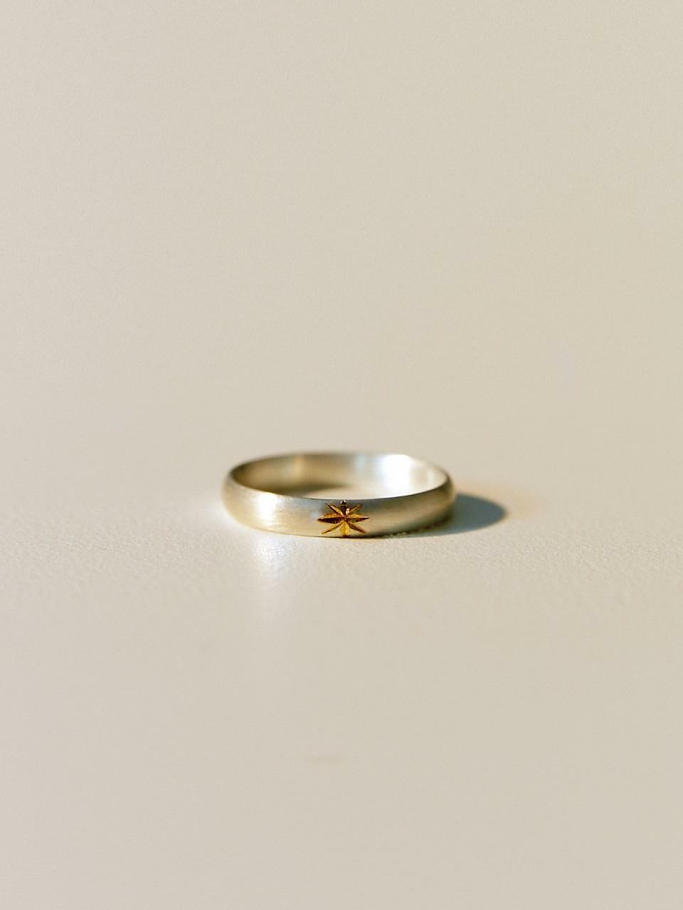 mini gold star ring(3mm) - 하고(HAGO)