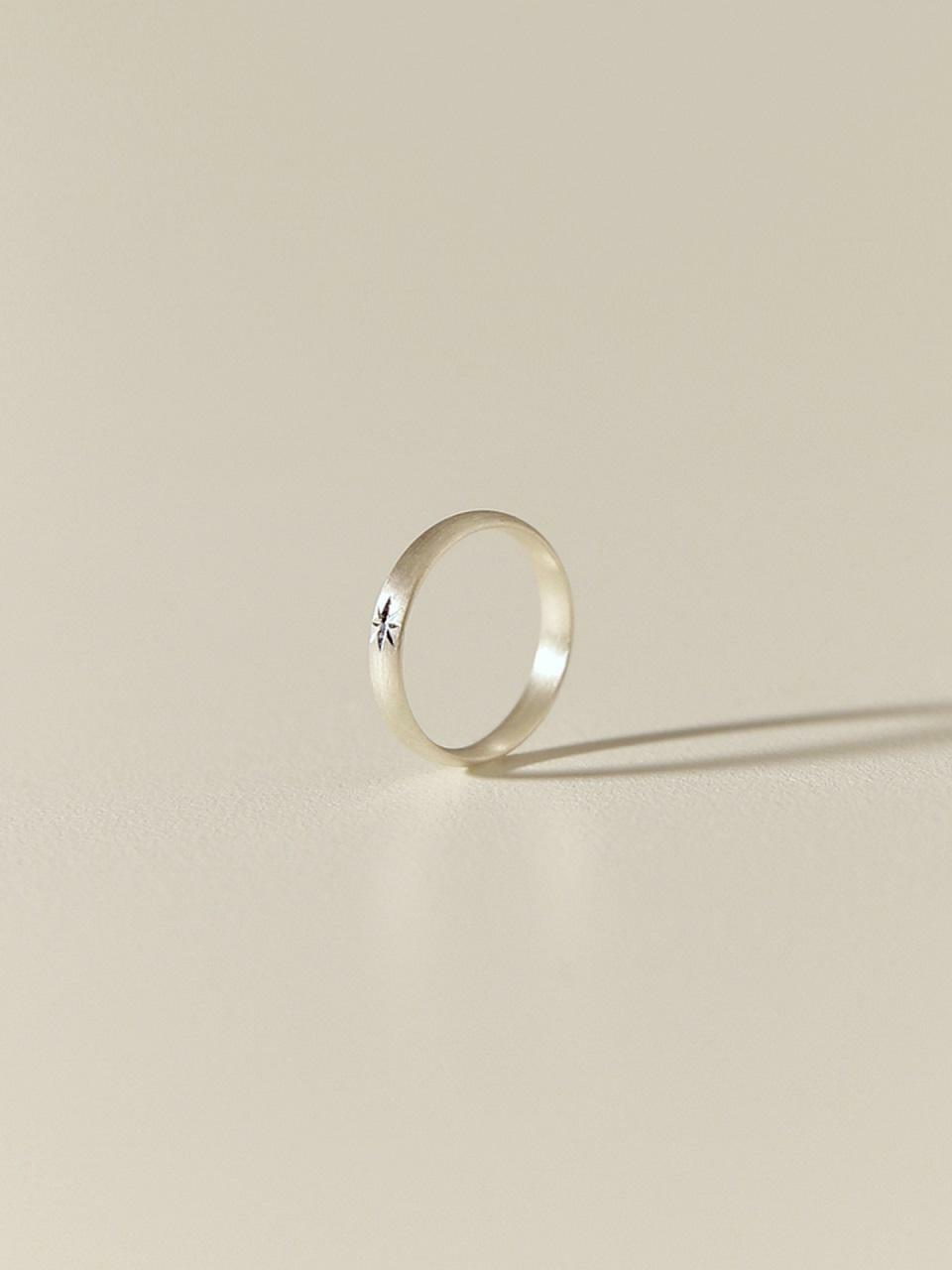 mini silver star ring(3mm) - HAGO(하고)