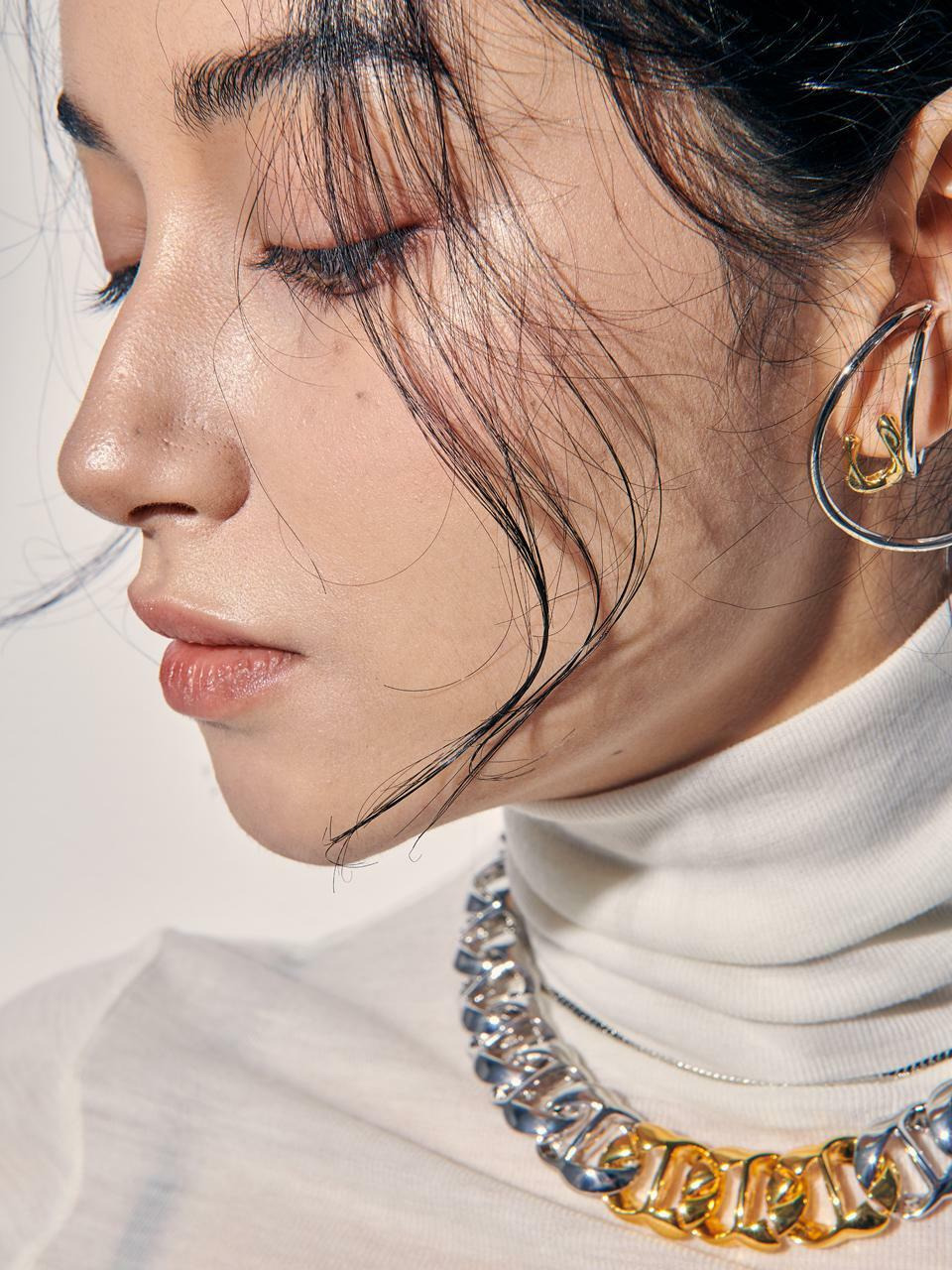 Blurred Lines Bold Chain Necklace - HAGO(하고)