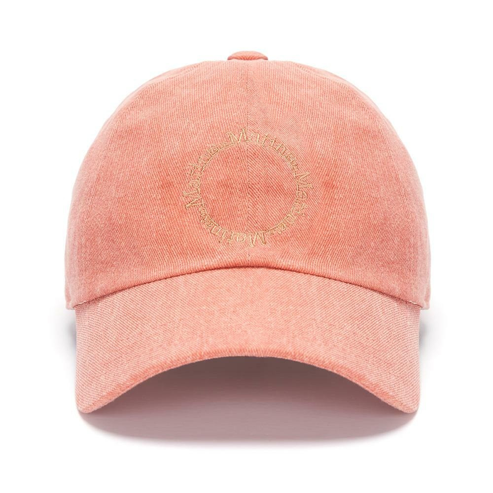 MACARON LOGO BALL CAP IN ORANGE - 하고