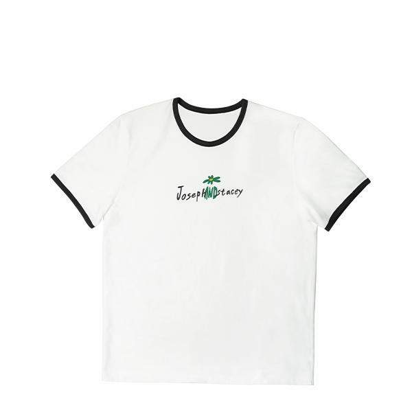 Joseph Flower Ringer T-Shirt Black - HAGO(하고)