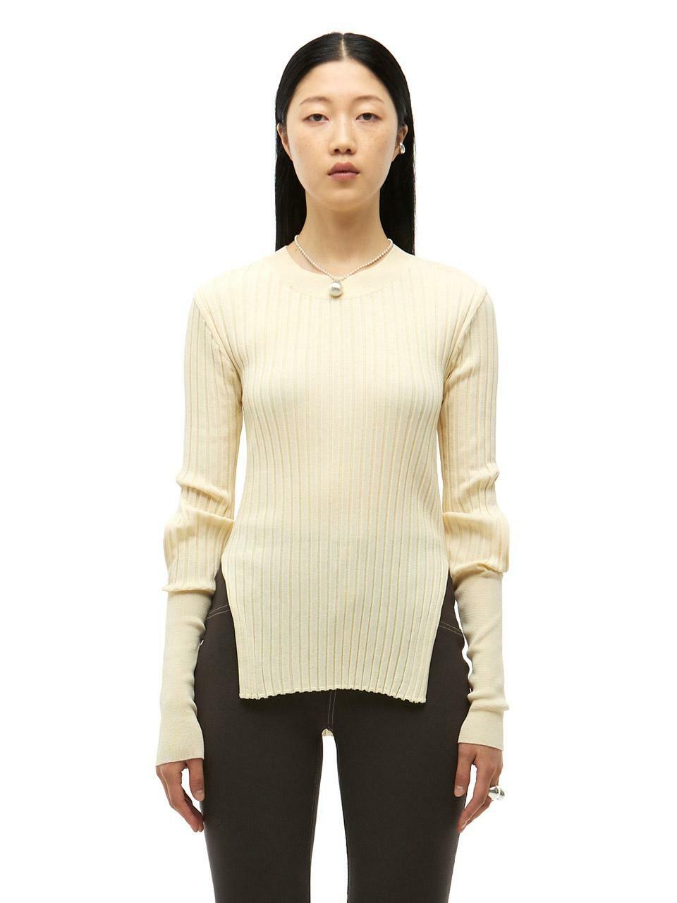 Luton Knit Top_Butter Yellow - HAGO(하고)