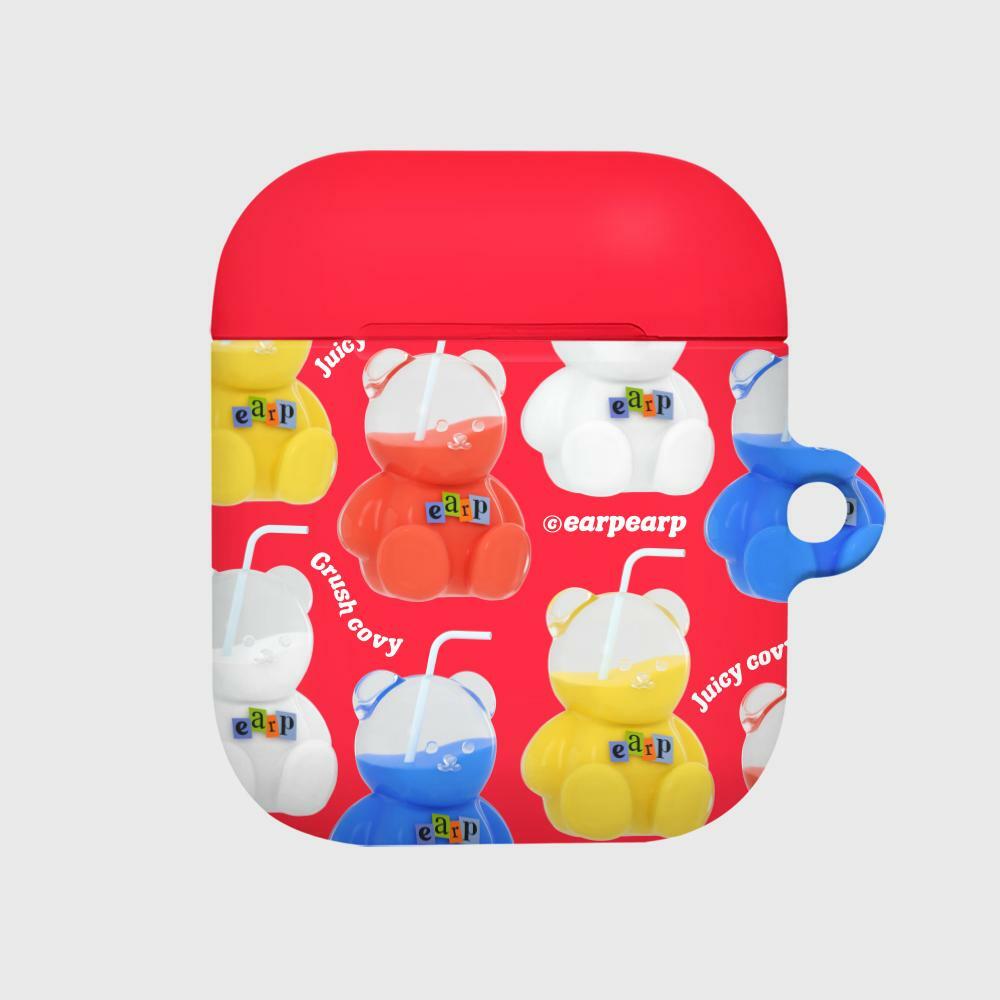 JUICY COVY PATTERN-RED(에어팟-하드) - 하고