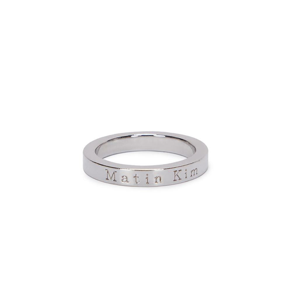 MATIN SHINING SLIM RING IN SILVER - 하고