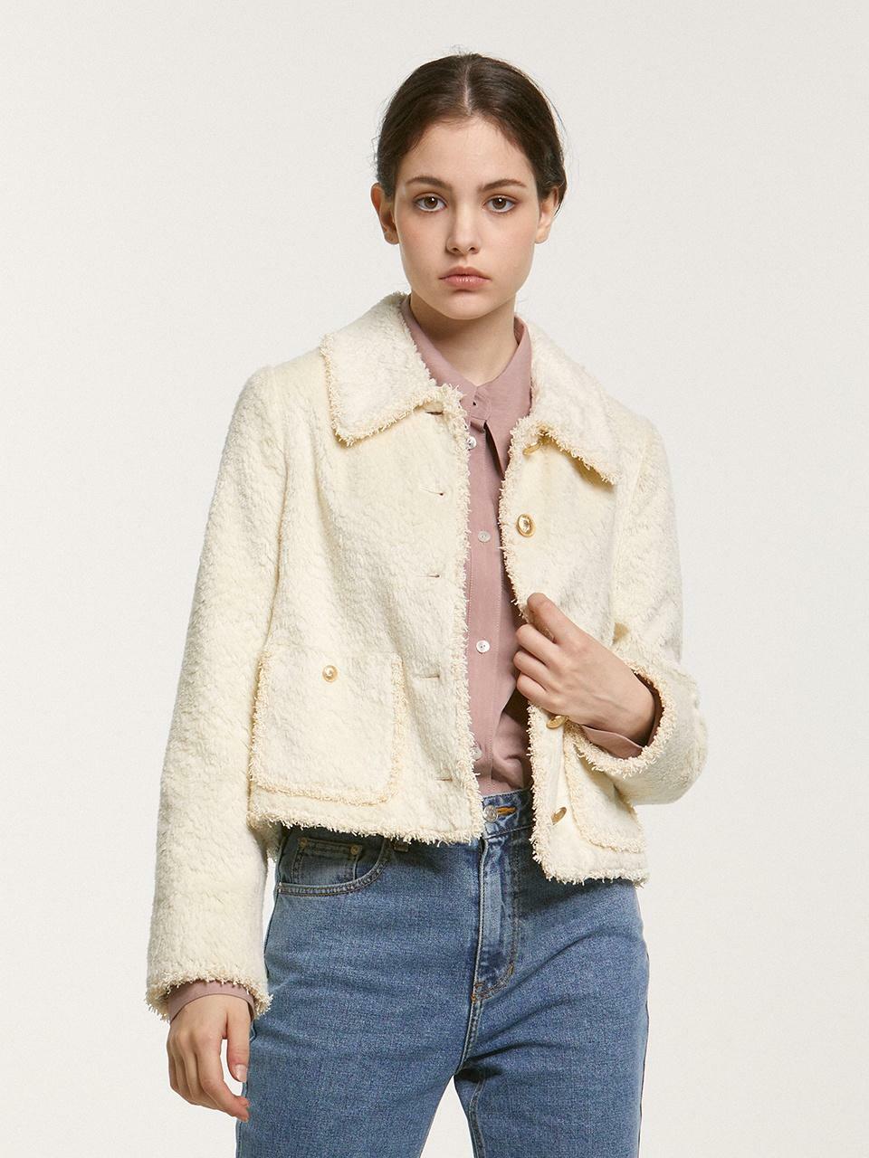 Bellucci Fur Jacket_Ivory - HAGO(하고)