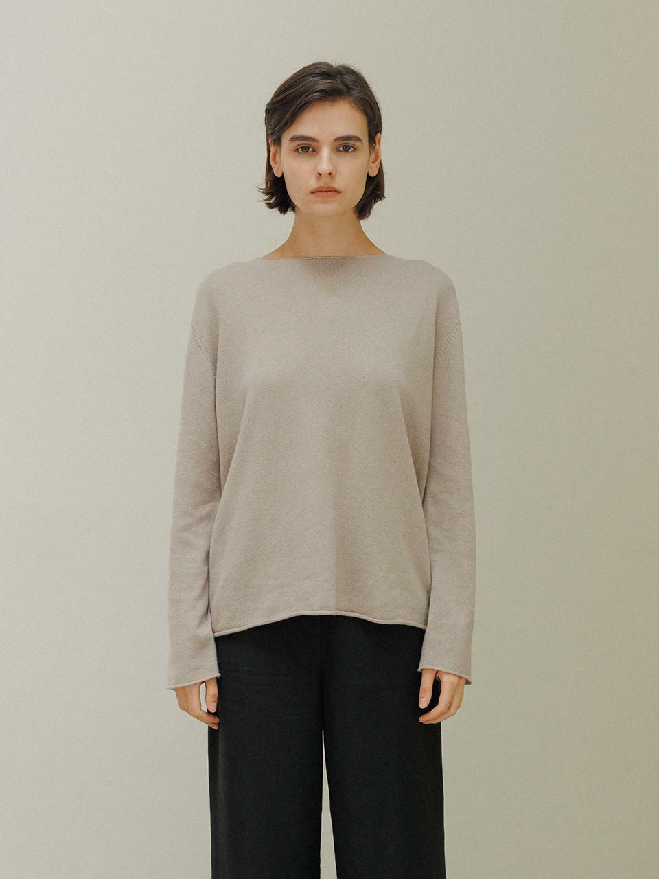 windy boat neck knit top - HAGO(하고)