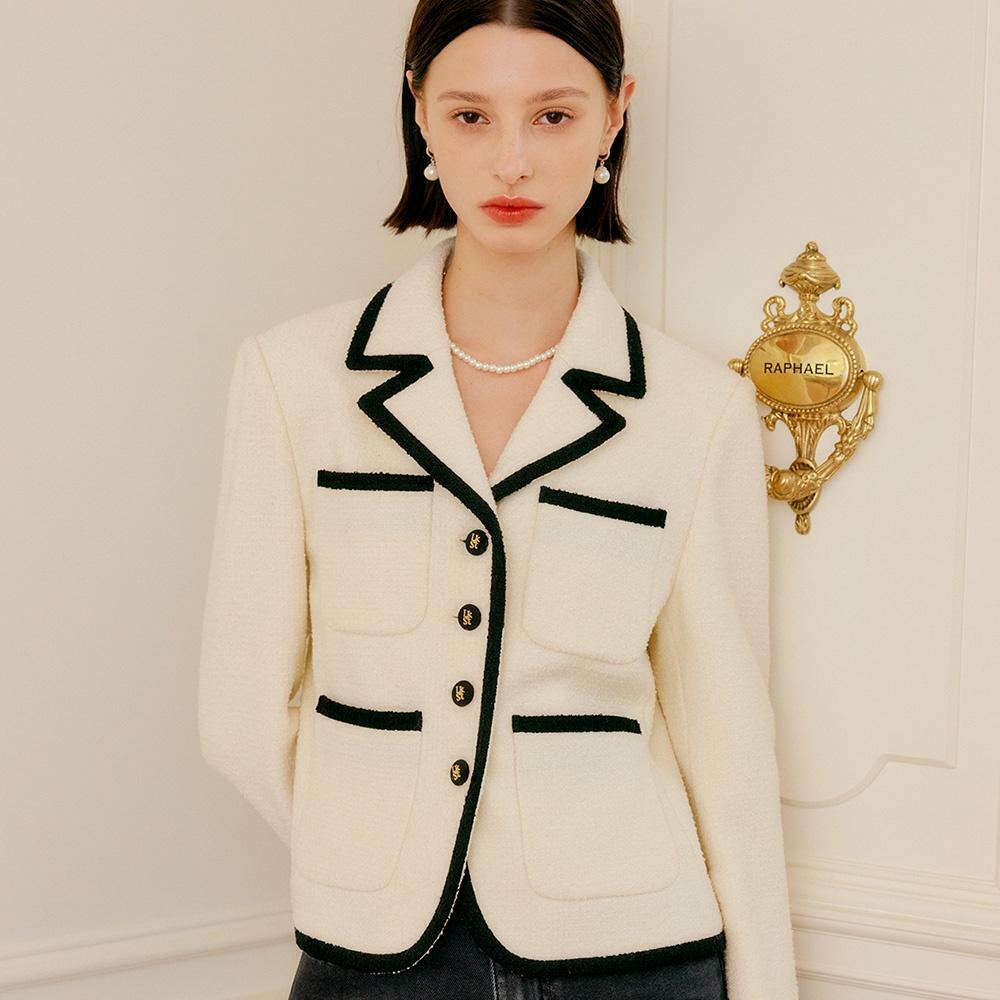SUZIE COMBI TWEED JACKET_2colors - HAGO(하고)