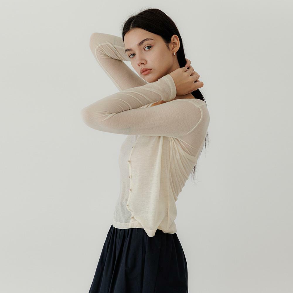 Ego Set Cardigan Cream - HAGO(하고)