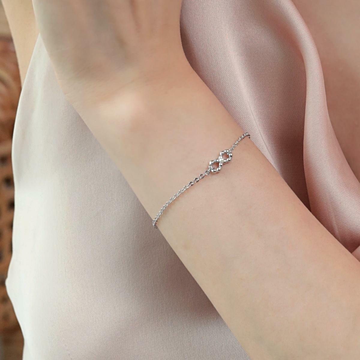 Ball chain ribbon bracelet - HAGO(하고)