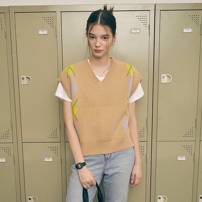 Ariel Vest_Mix Beige - HAGO(하고)