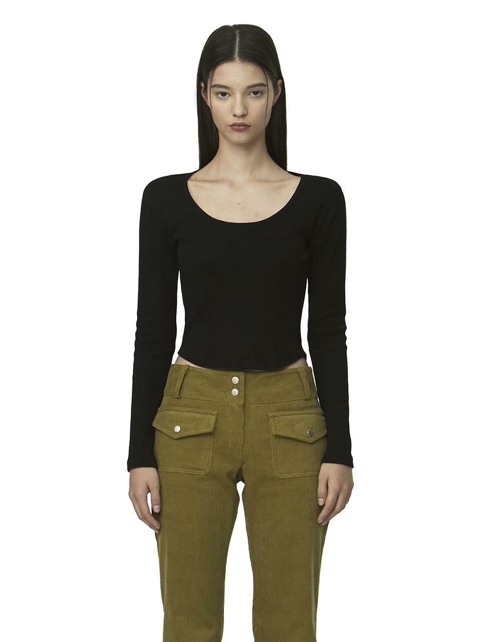 [25%쿠폰]C BASIC U-NECK T-SHIRT_BLACK - 하고(HAGO)