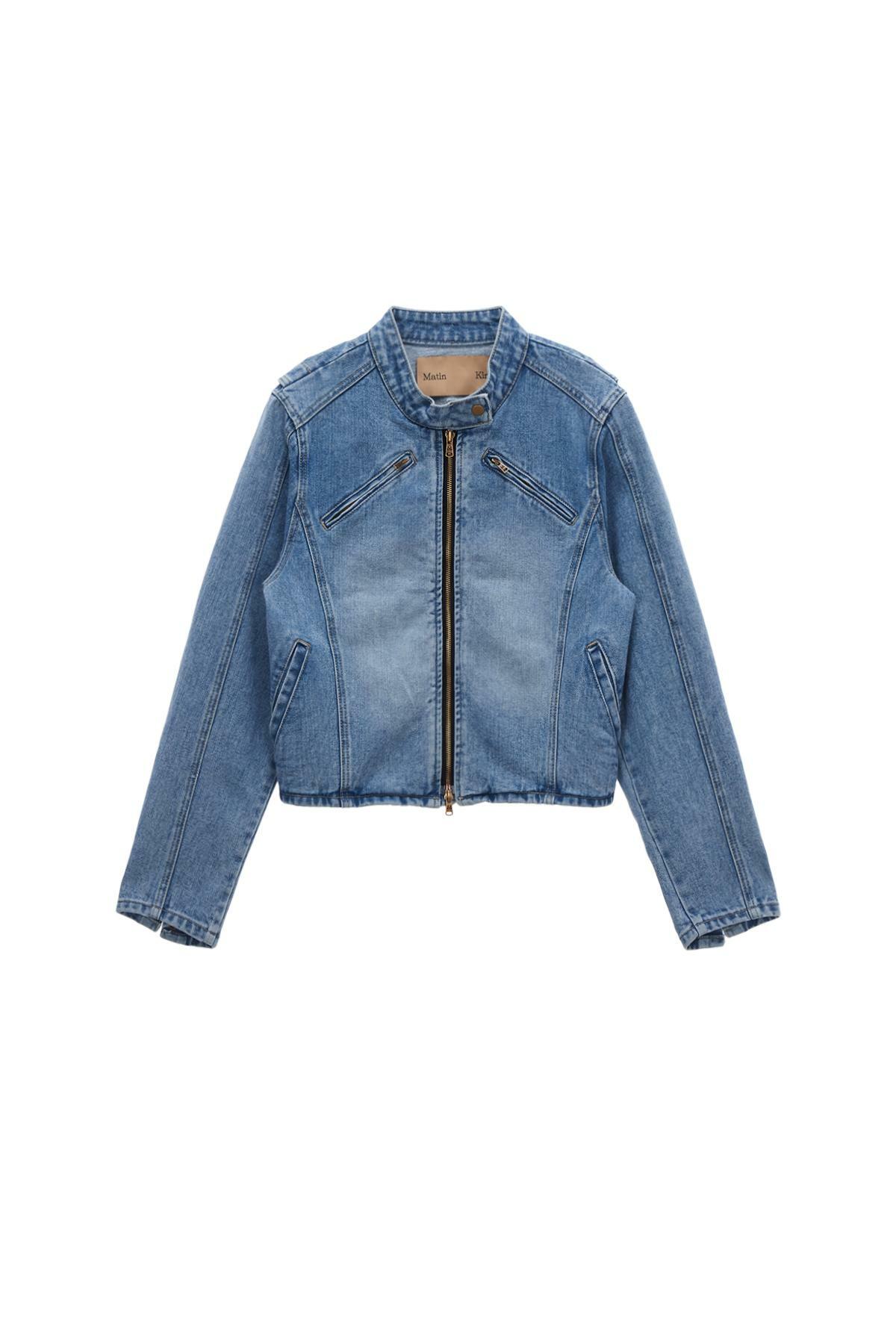 DENIM RACING JACKET IN BLUE - 하고