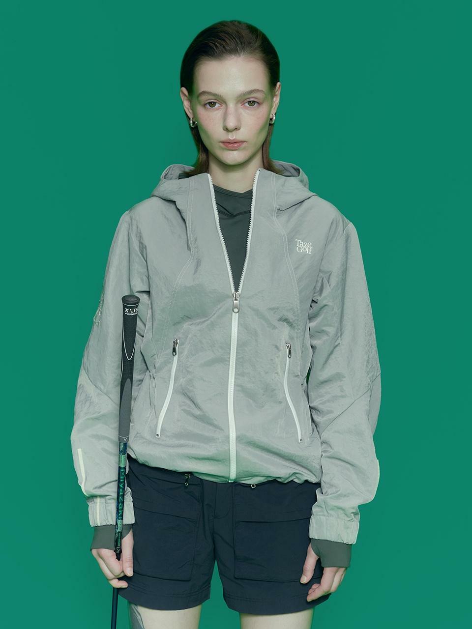 Brix Hoodie Jumper (Mint Gray) - HAGO(하고)