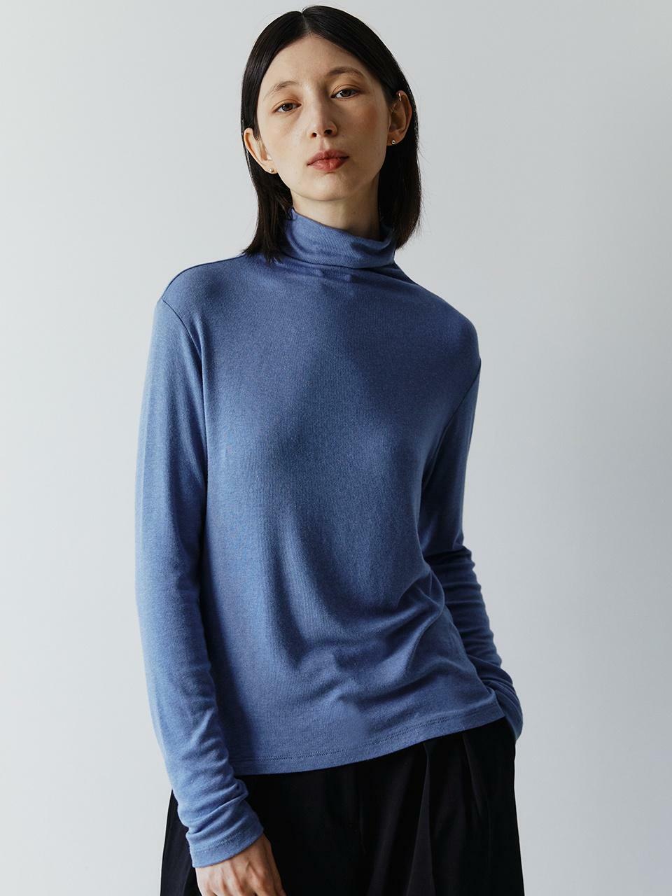 soft wool inner pola t-shirt_sky blue - HAGO(하고)