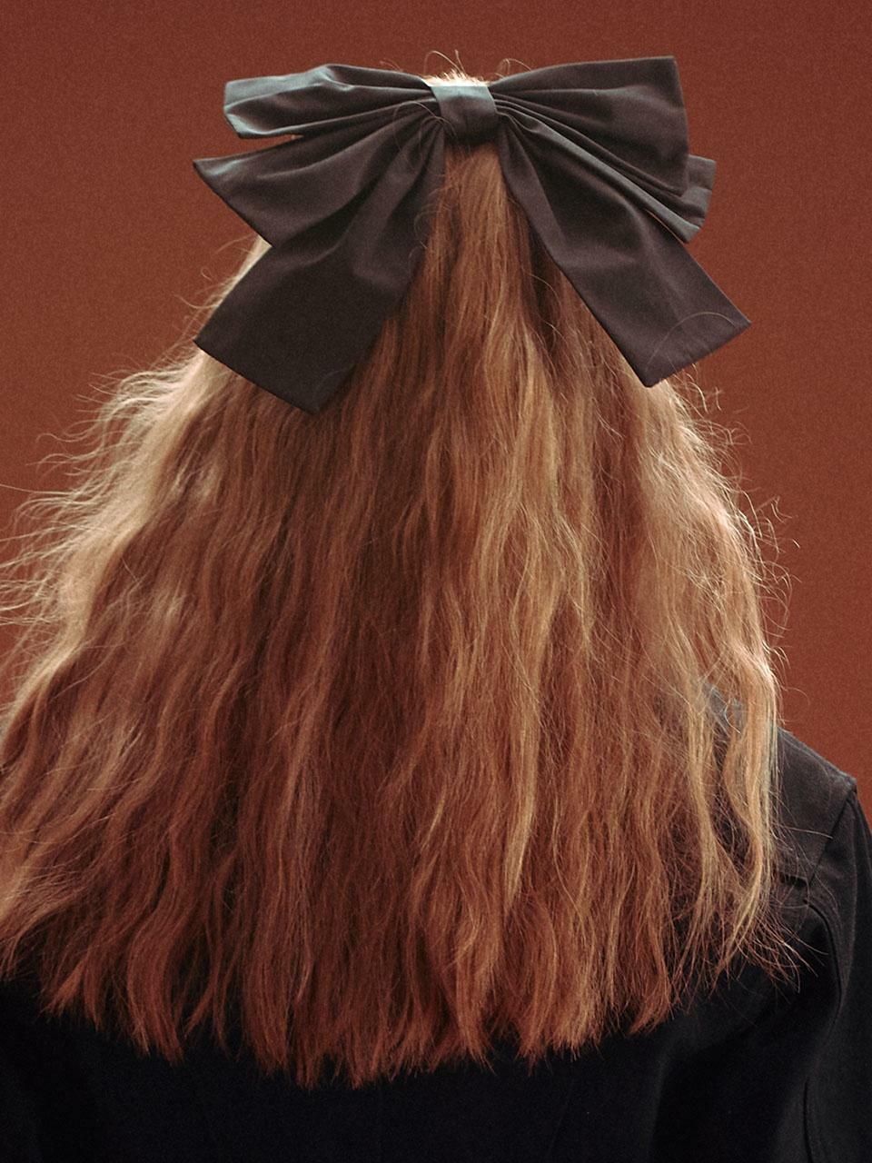 Kate Ribbon Hair Pin - 하고(HAGO)