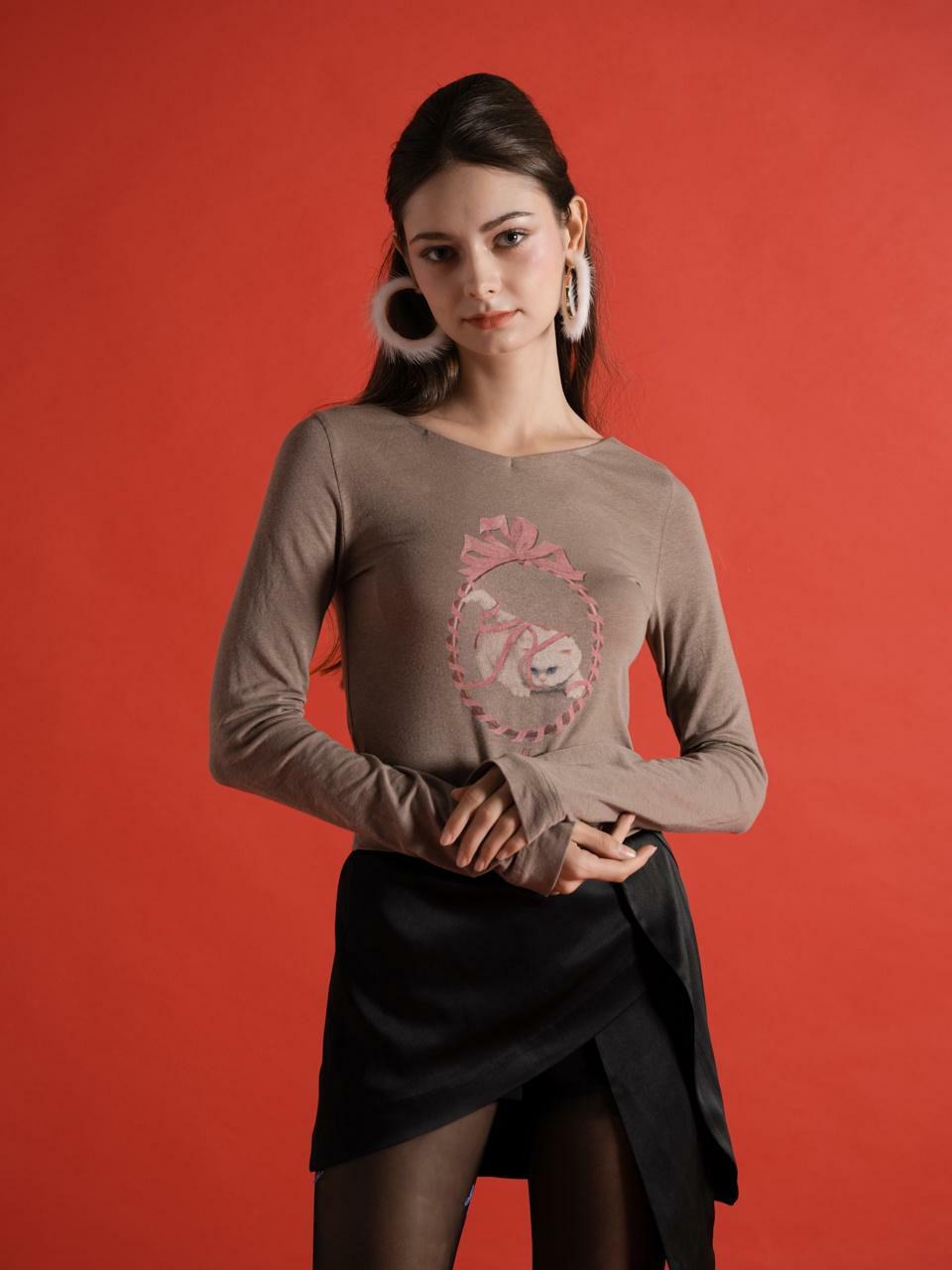 Bianca Cat T-shirt - 하고